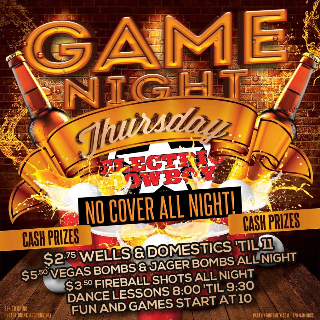 Thursday Game Night - Electric Cowboy Fort Smith